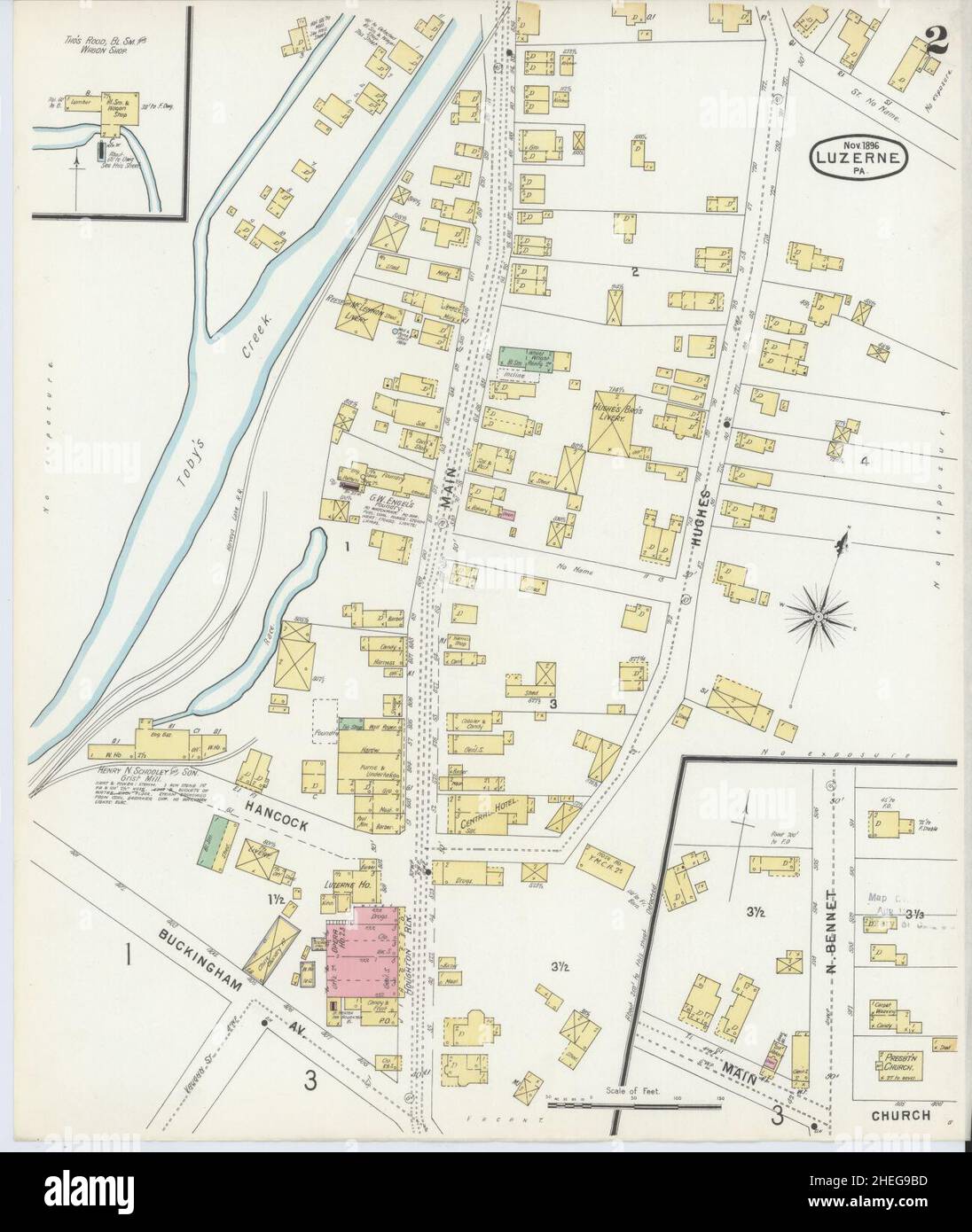 Luzerne county map hi-res stock photography and images - Alamy