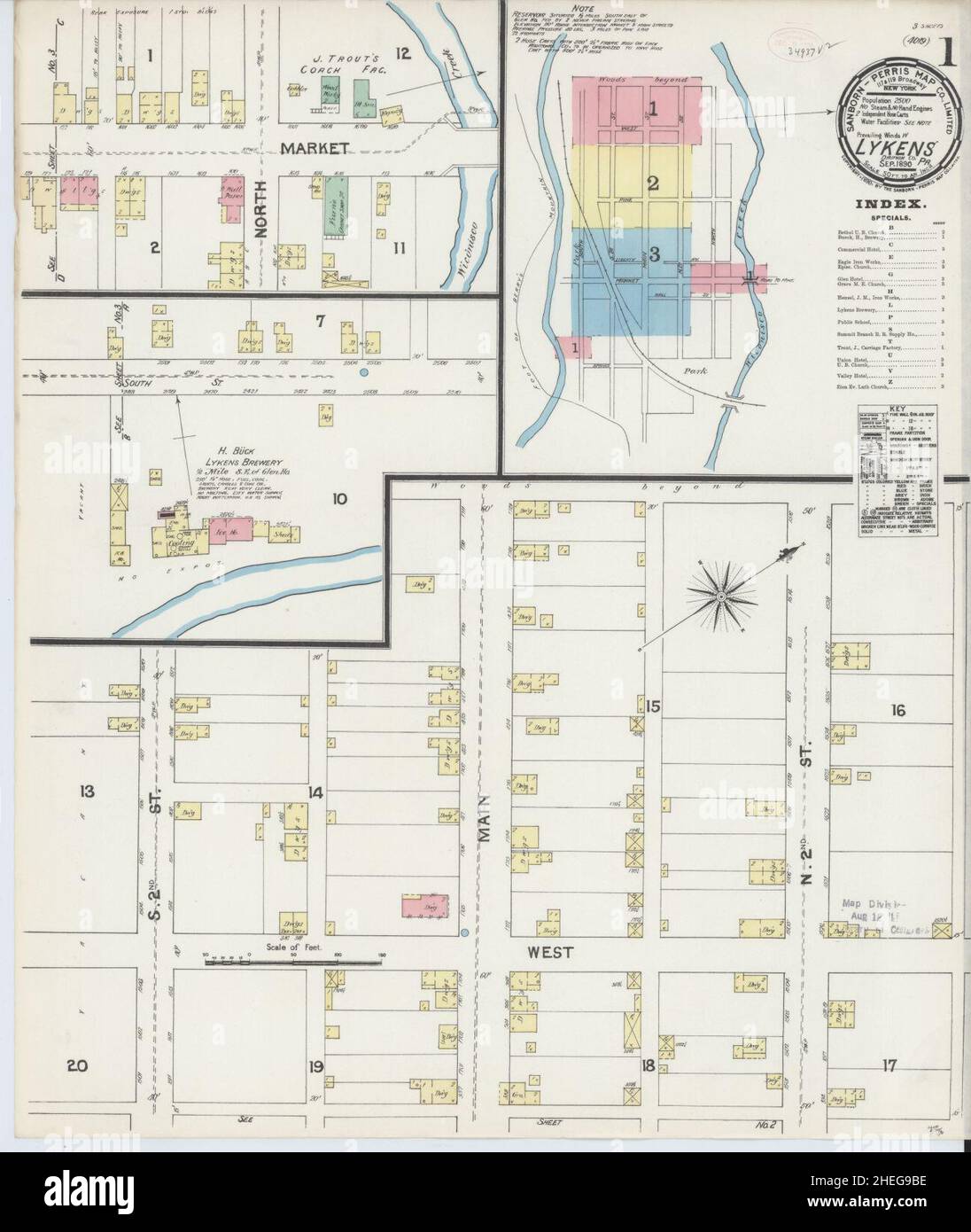 Map of lykens hi-res stock photography and images - Alamy