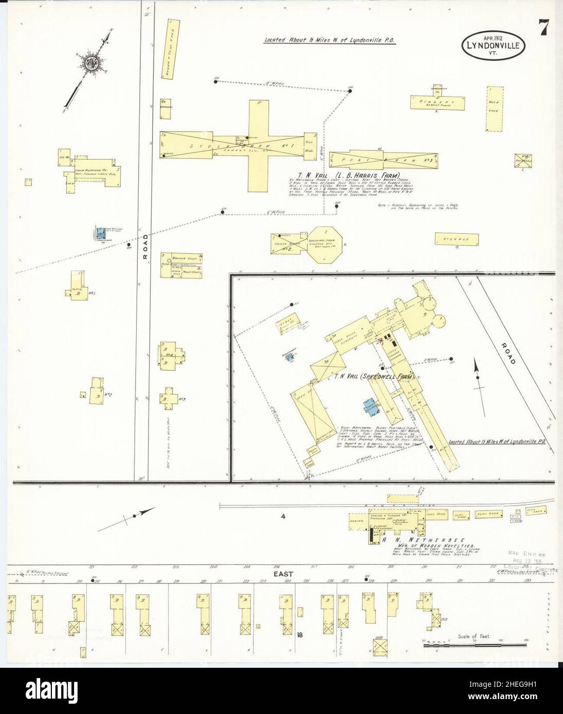Sanborn Fire Insurance Map from Lyndonville, Caledonia County, Vermont ...