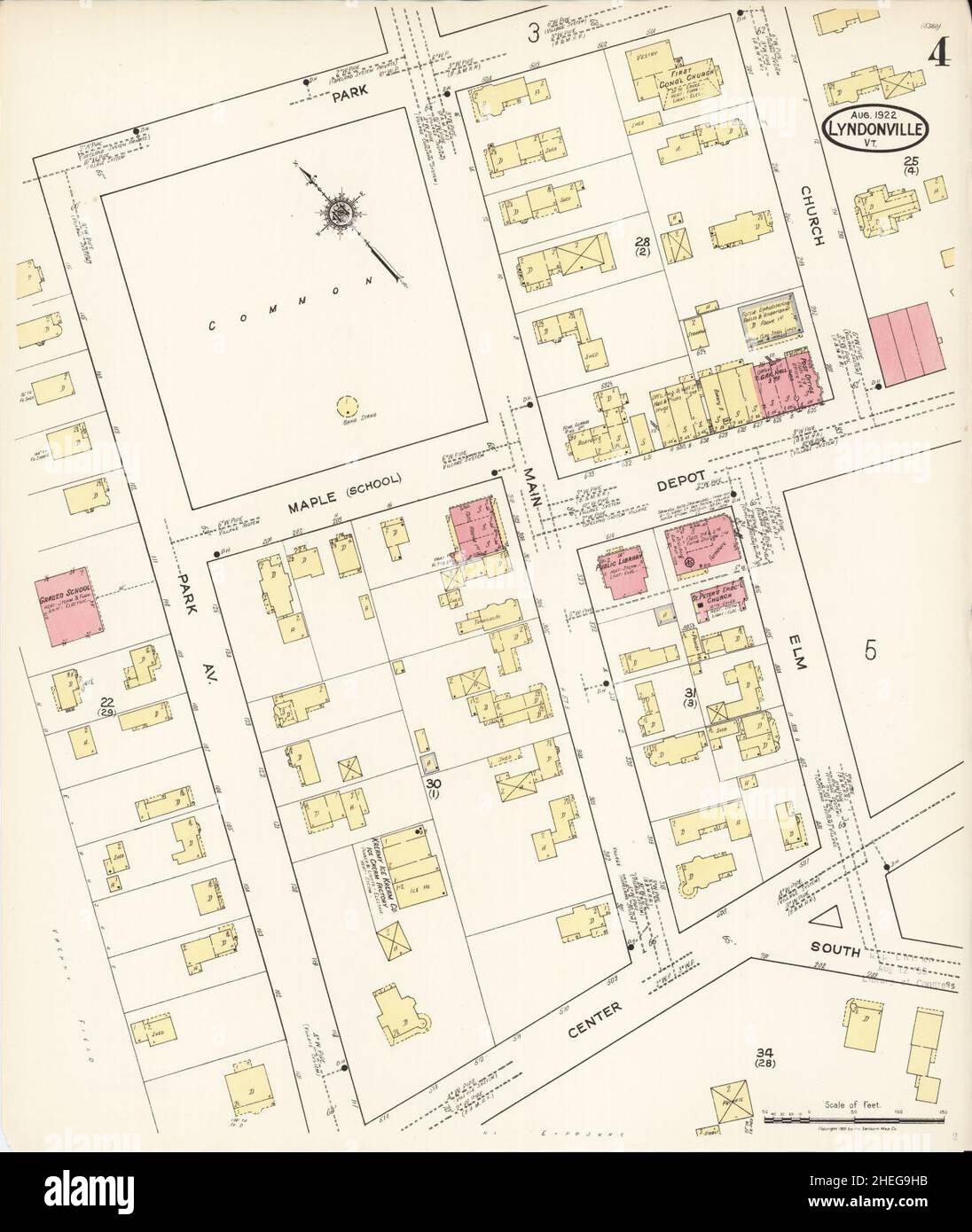 Sanborn Fire Insurance Map from Lyndonville, Caledonia County, Vermont ...
