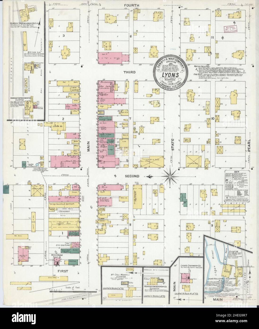 Burt county map hi-res stock photography and images - Alamy