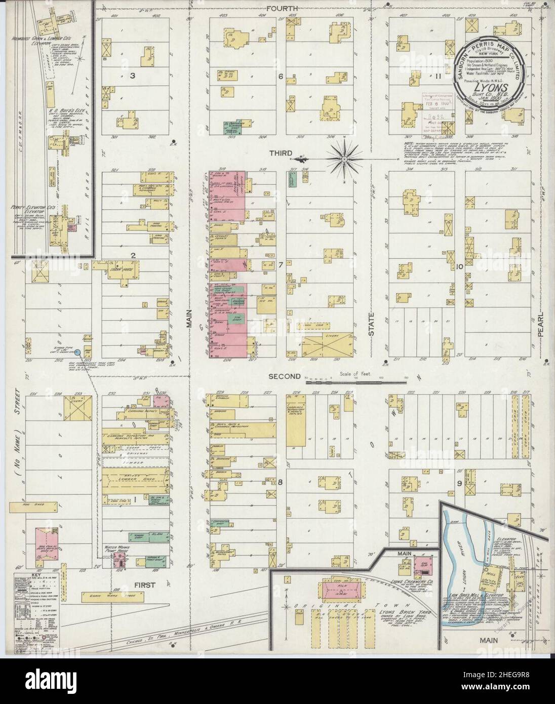 Burt county map hi-res stock photography and images - Alamy