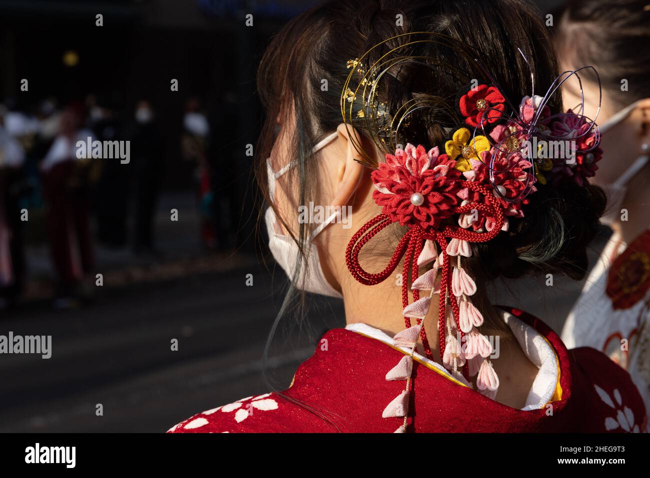 Furisode hair hi-res stock photography and images - Alamy