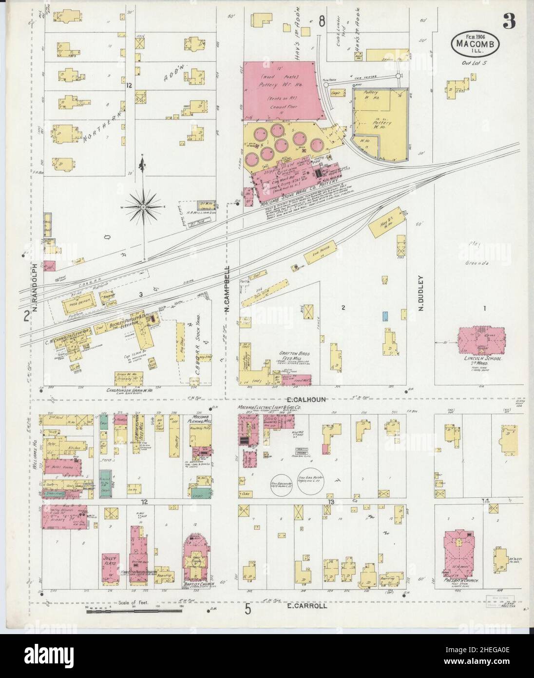 Macomb map hi-res stock photography and images - Alamy