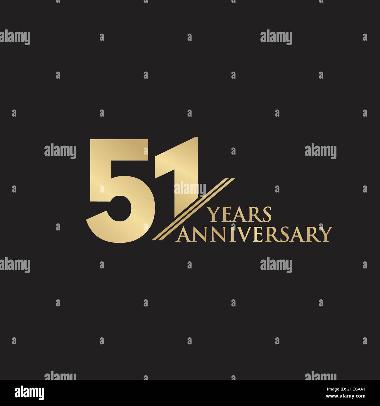 51 years birthday logo Stock Vector Images - Alamy