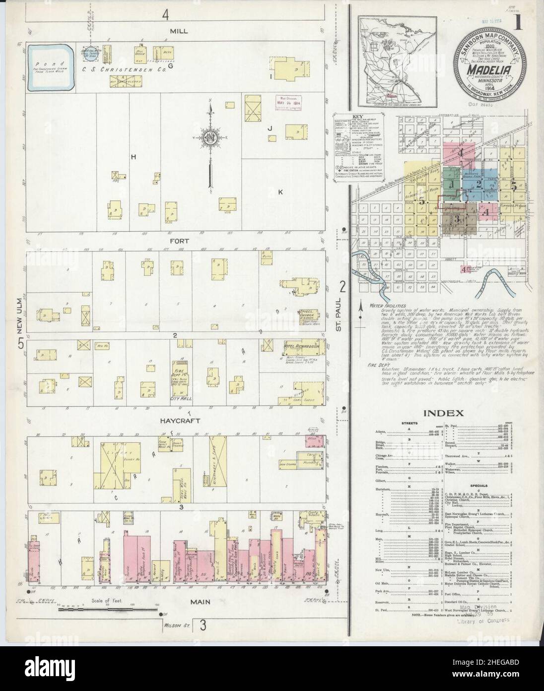 Watonwan county map hi-res stock photography and images - Alamy