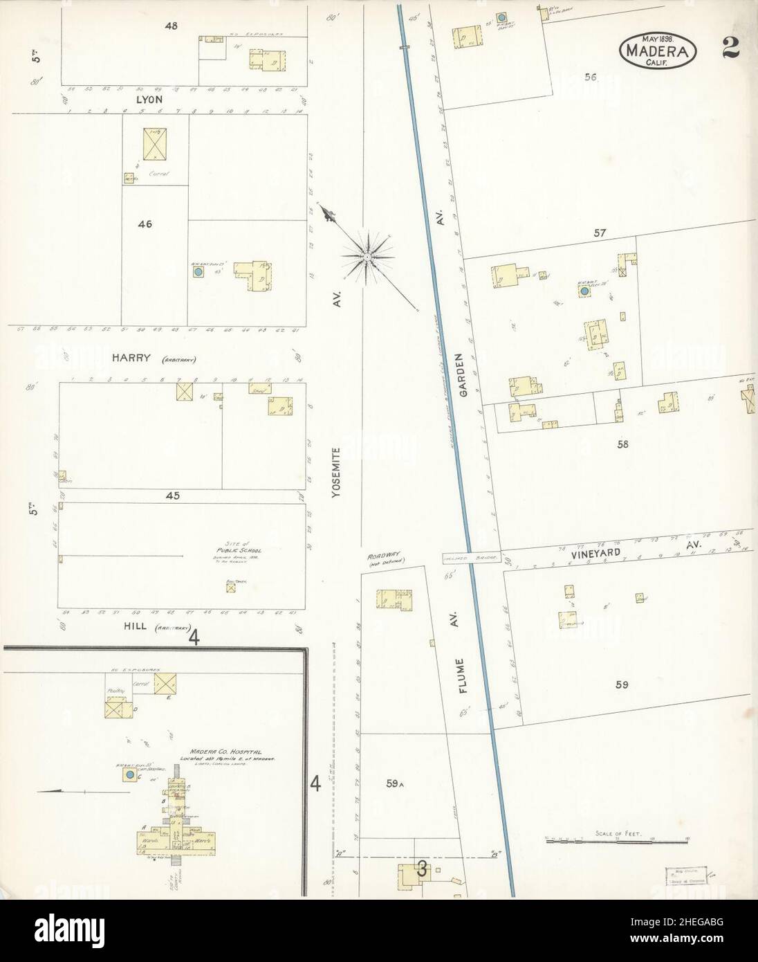 Madera county map hi-res stock photography and images - Alamy