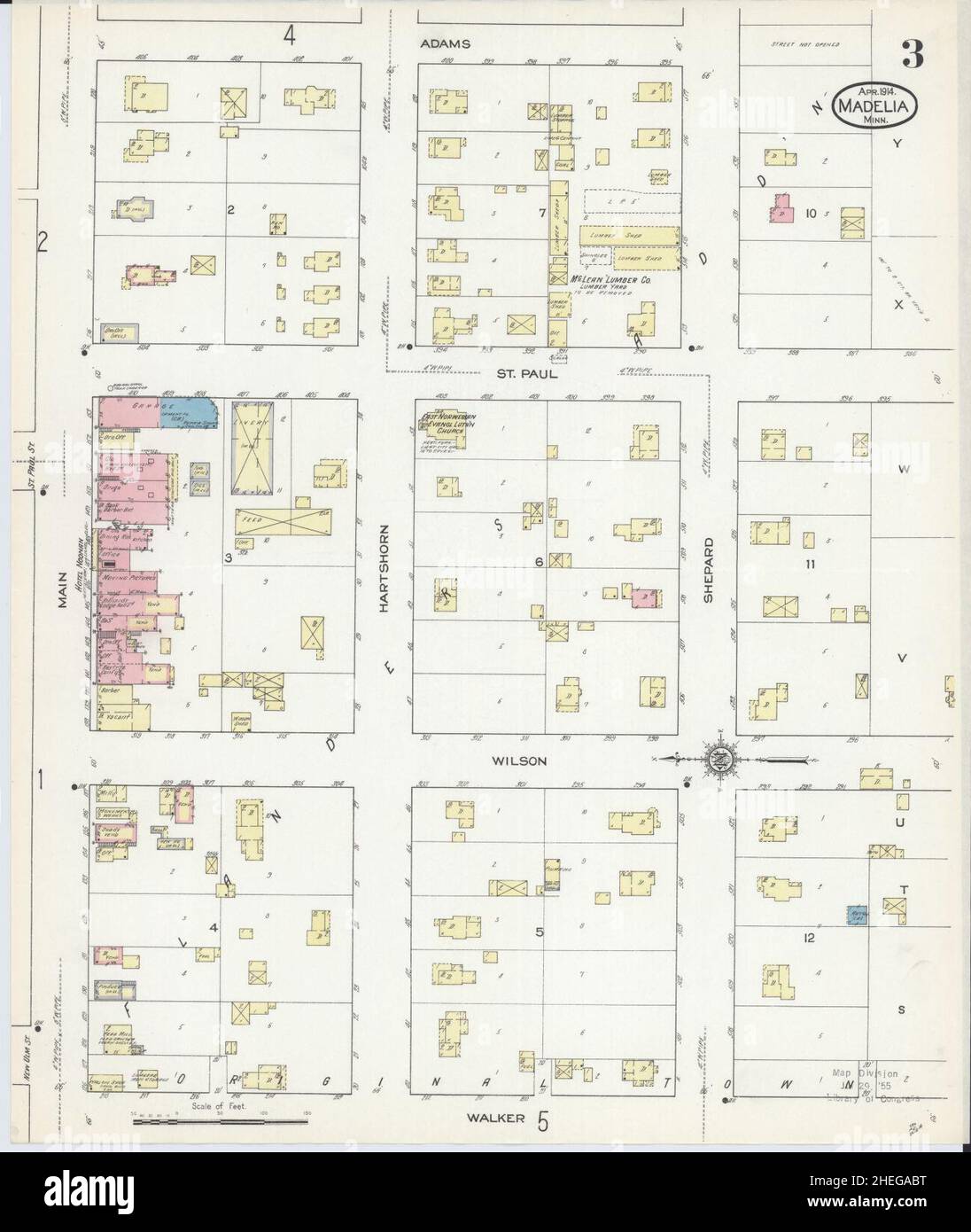 Watonwan county map hi-res stock photography and images - Alamy