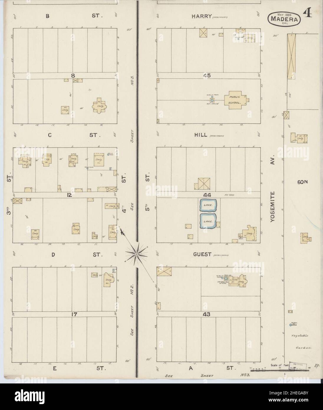 Madera county map hi-res stock photography and images - Alamy