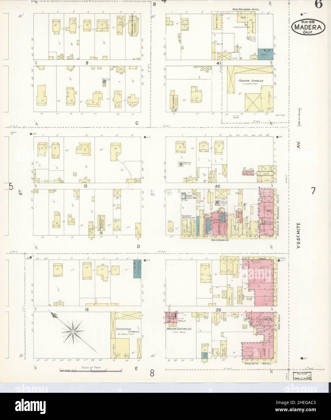 Madera county map hi-res stock photography and images - Alamy
