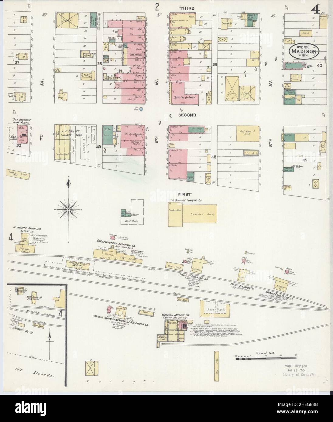Map of madison minnesota hi-res stock photography and images - Alamy