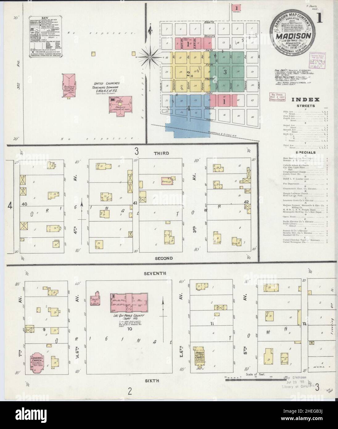 Map of madison minnesota hi-res stock photography and images - Alamy