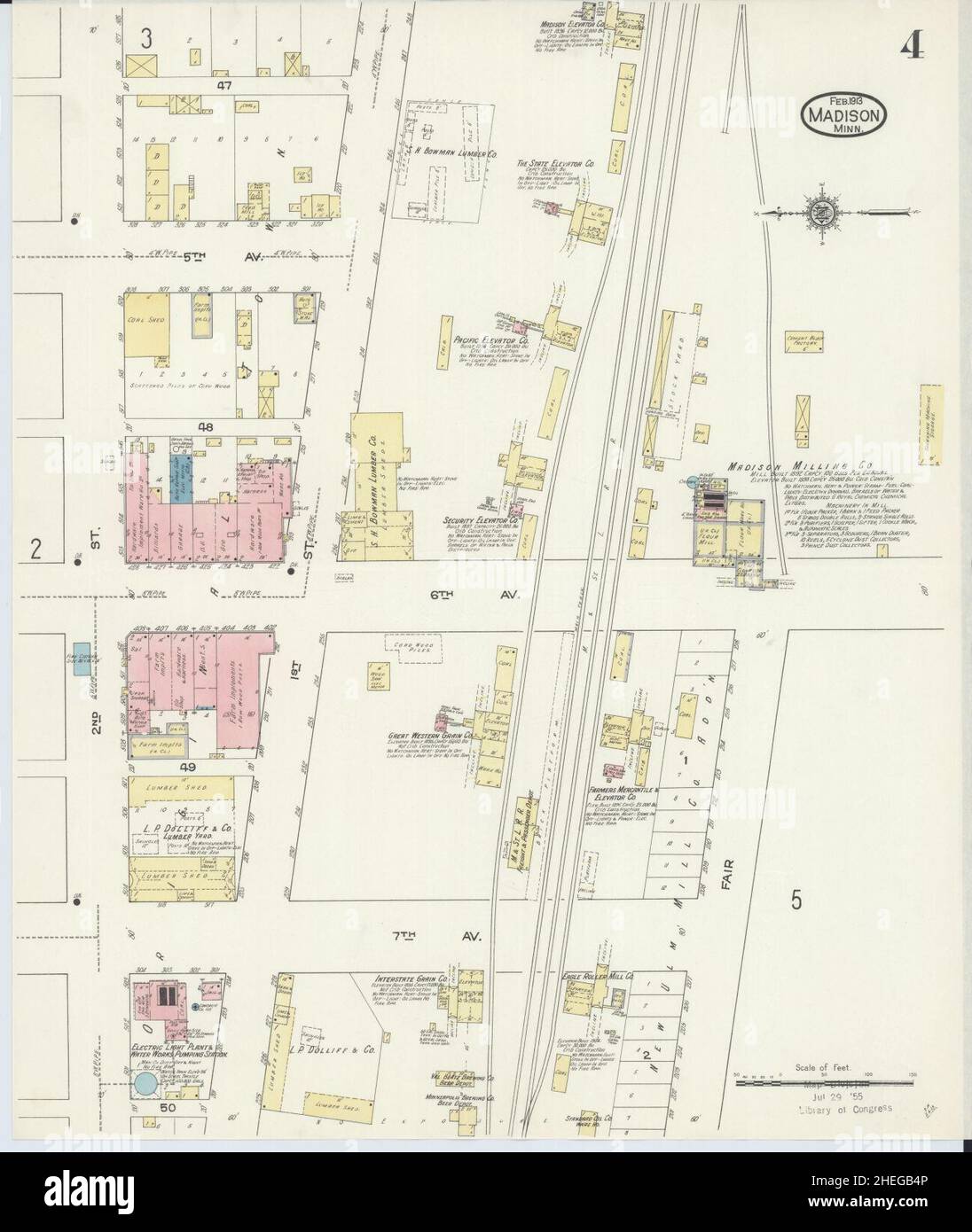 Map of madison minnesota hi-res stock photography and images - Alamy