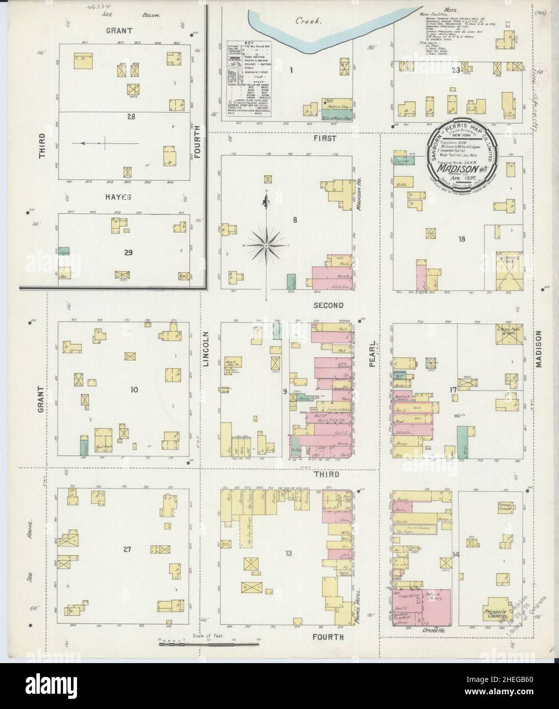 Madison nebraska map hi-res stock photography and images - Alamy