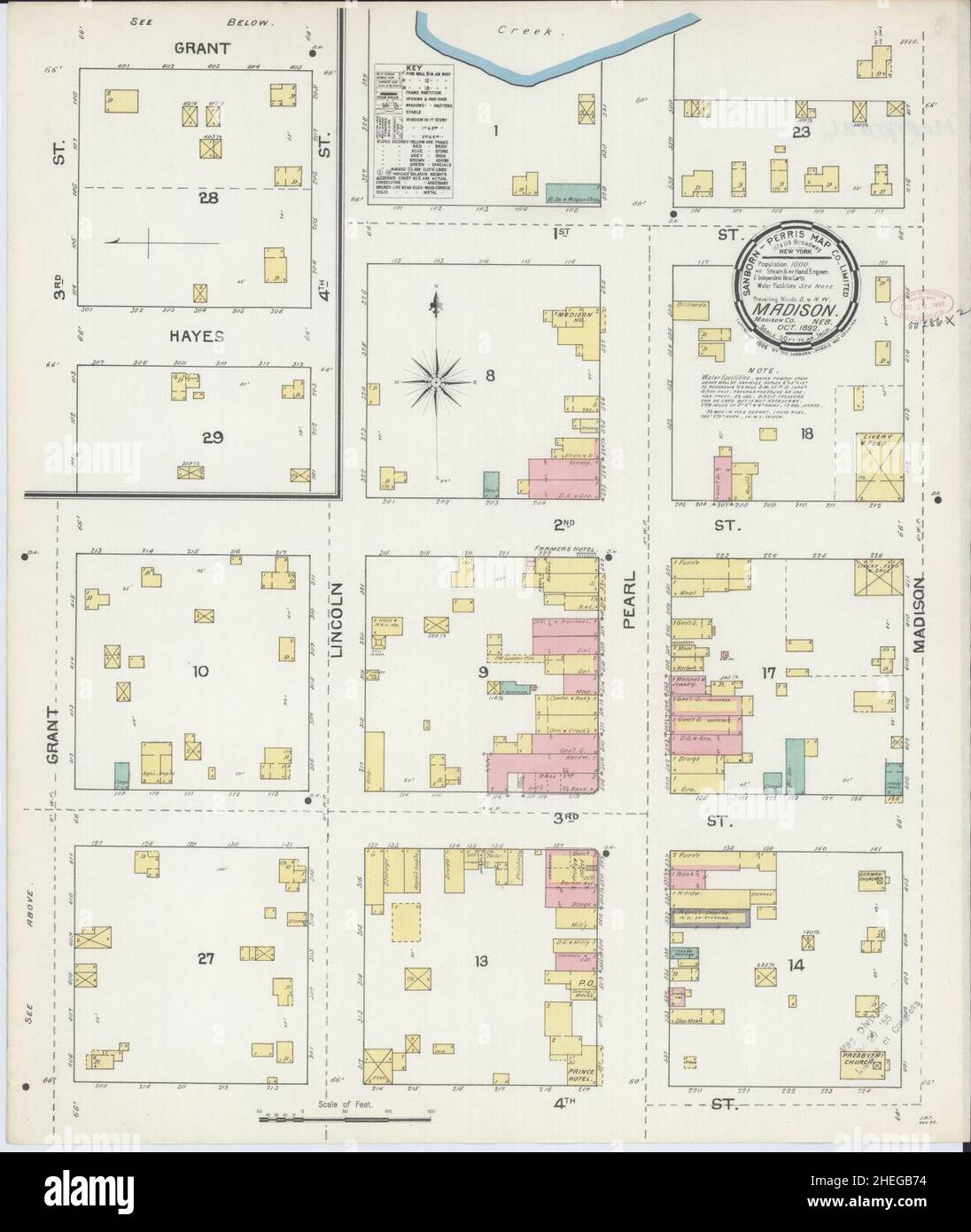 Madison nebraska map hi-res stock photography and images - Alamy