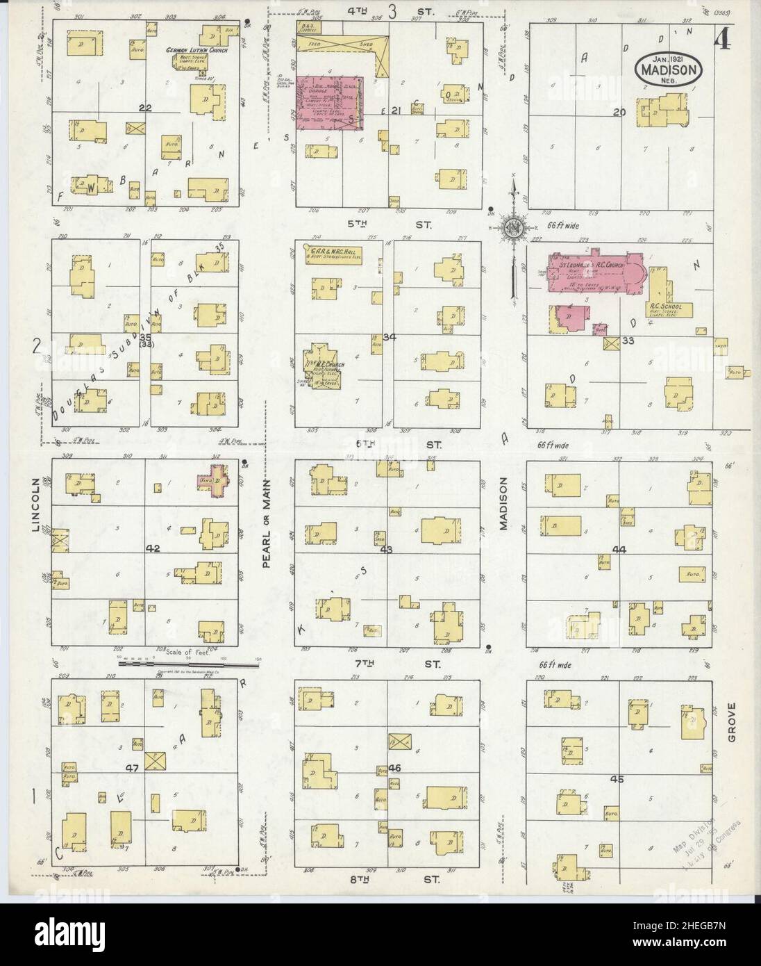Madison nebraska map hi-res stock photography and images - Alamy