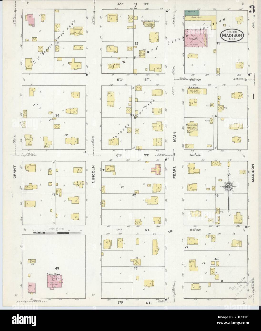 Madison nebraska map hi-res stock photography and images - Alamy