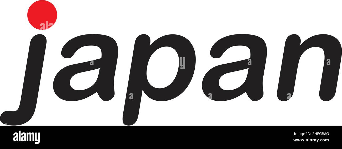 Japan flag icon emblem vector logo design Stock Vector Image & Art - Alamy