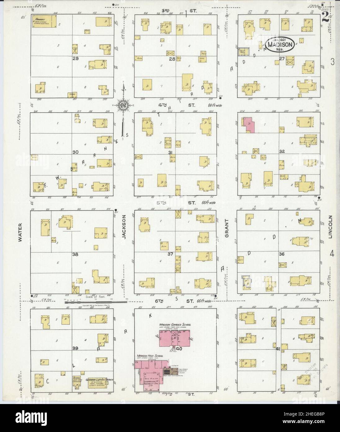 Madison nebraska map hi-res stock photography and images - Alamy