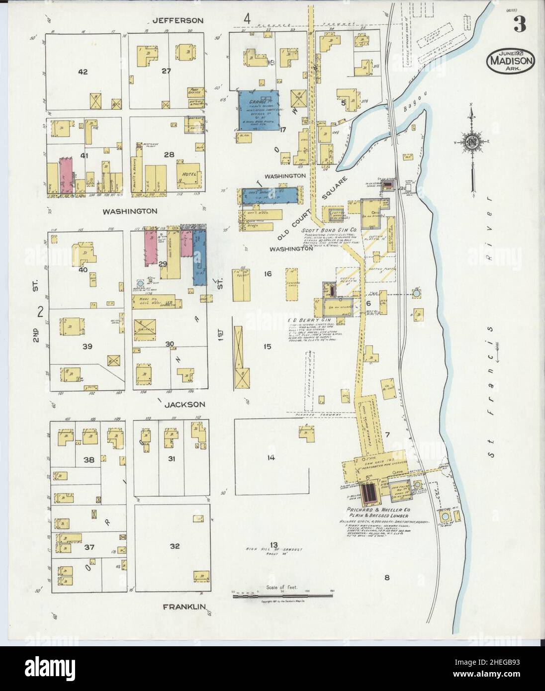 Madison arkansas map hi-res stock photography and images - Alamy