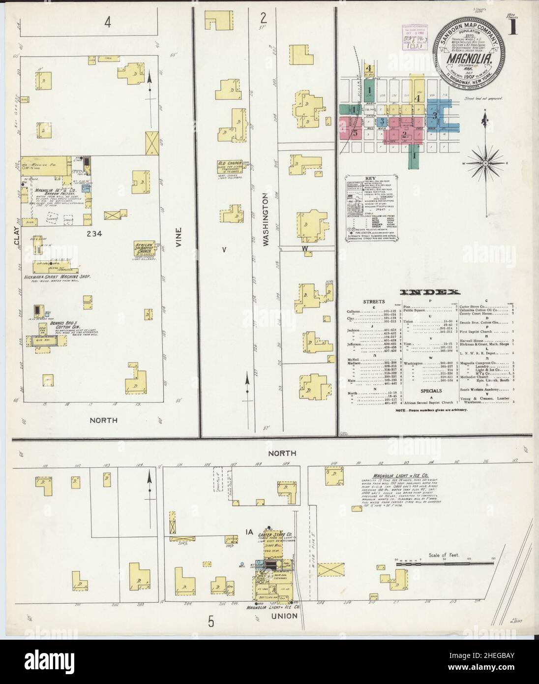 Magnolia arkansas map hi-res stock photography and images - Alamy