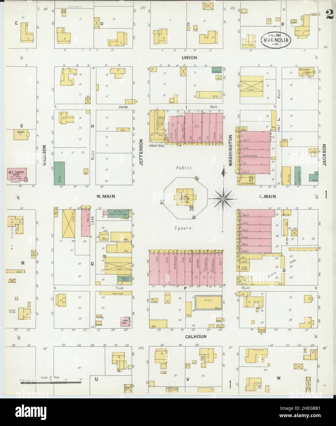 Magnolia arkansas map hi-res stock photography and images - Alamy