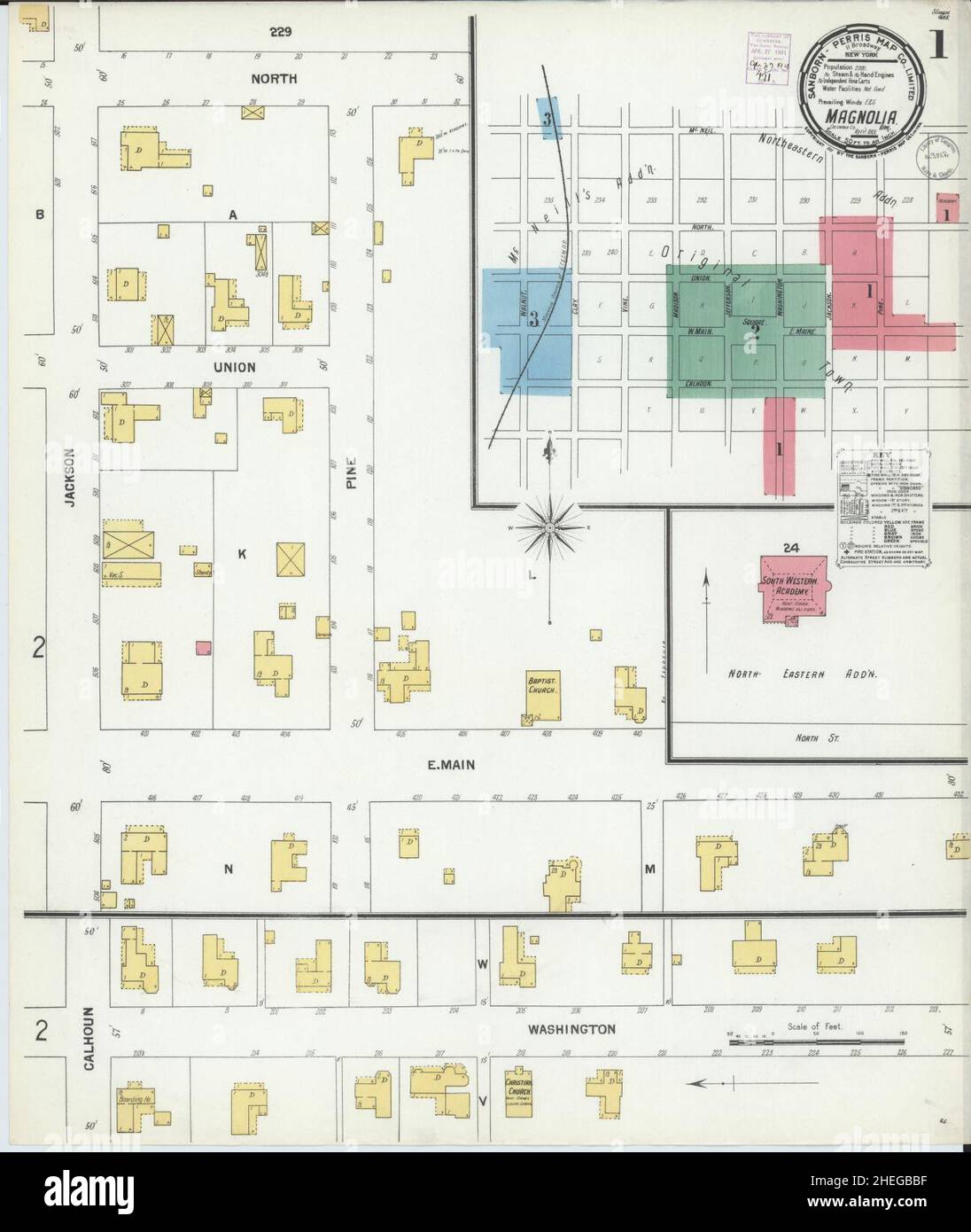 Magnolia arkansas map hi-res stock photography and images - Alamy