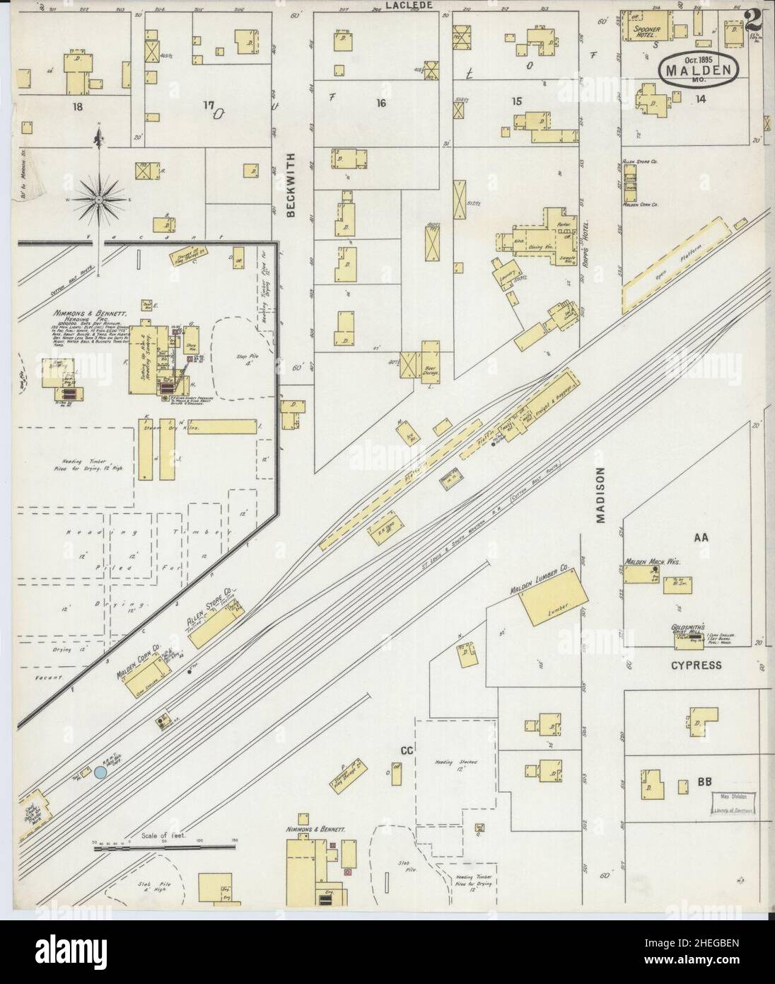Map of malden missouri hi-res stock photography and images - Alamy