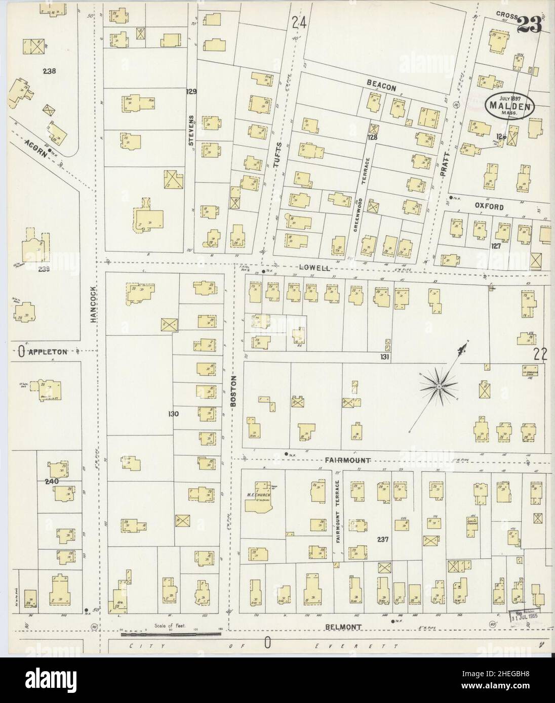 Sanborn Fire Insurance Map from Malden, Middlesex County, Massachusetts ...