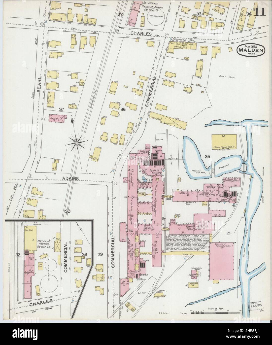 Sanborn Fire Insurance Map from Malden, Middlesex County, Massachusetts ...