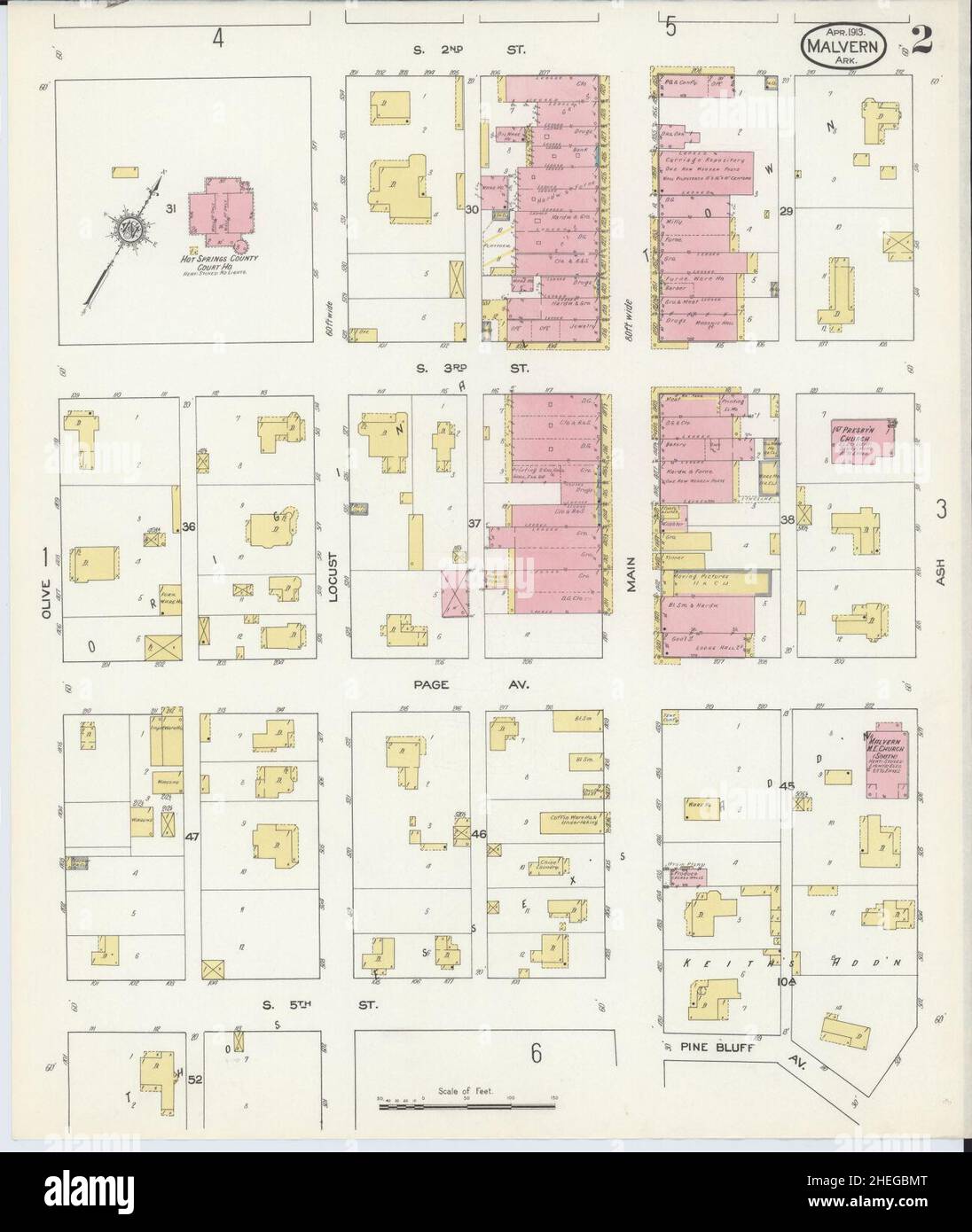 Malvern arkansas map hi-res stock photography and images - Alamy