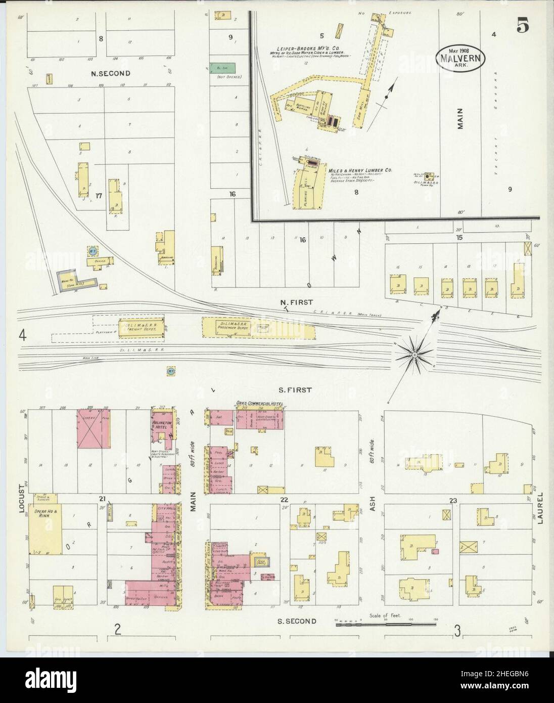 Hot spring county map hi-res stock photography and images - Alamy