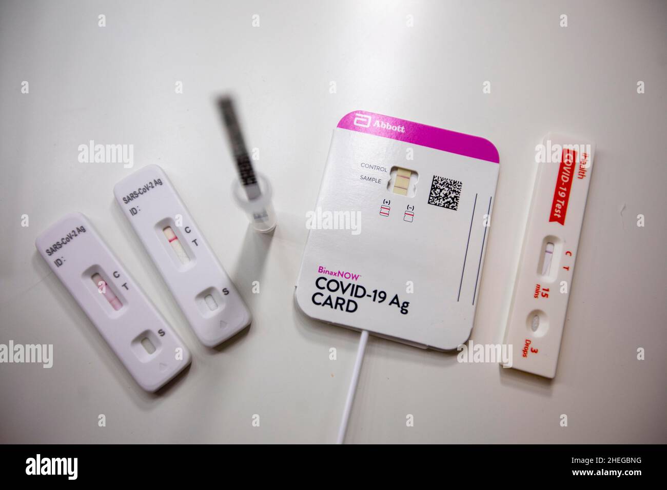 Los Angeles, California, USA. 10th Jan, 2022. A variety of at-home ...