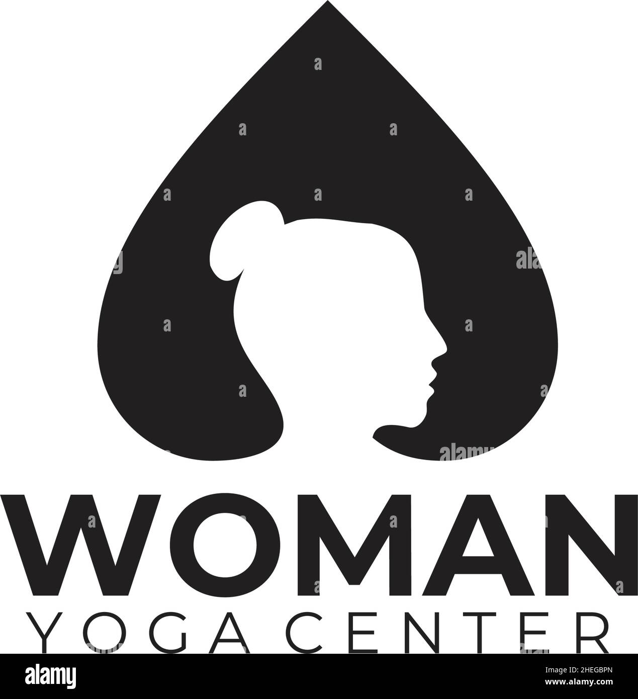 Woman yoga club vector logo design Stock Vector Image & Art - Alamy