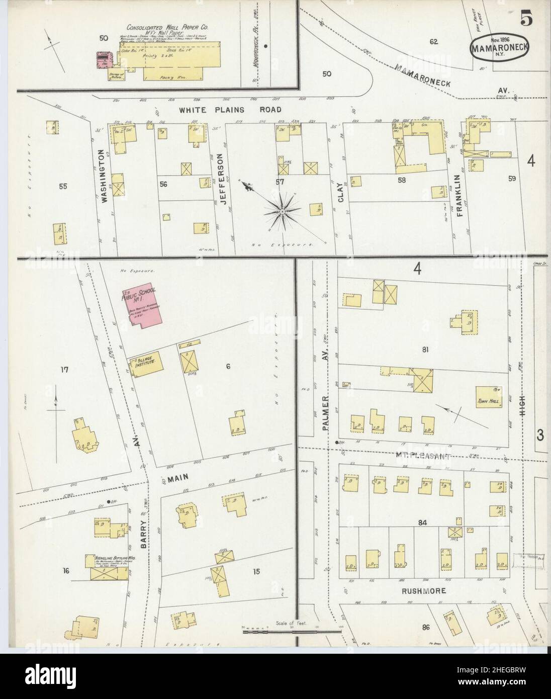 Map of mamaroneck new york hi-res stock photography and images - Alamy