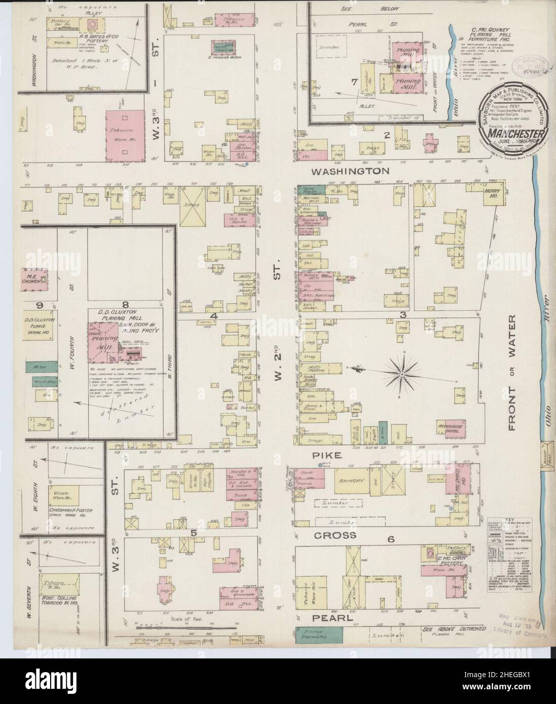 Map of manchester ohio hi-res stock photography and images - Alamy