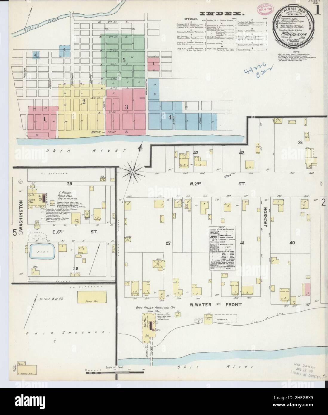 Map of manchester ohio hi-res stock photography and images - Alamy