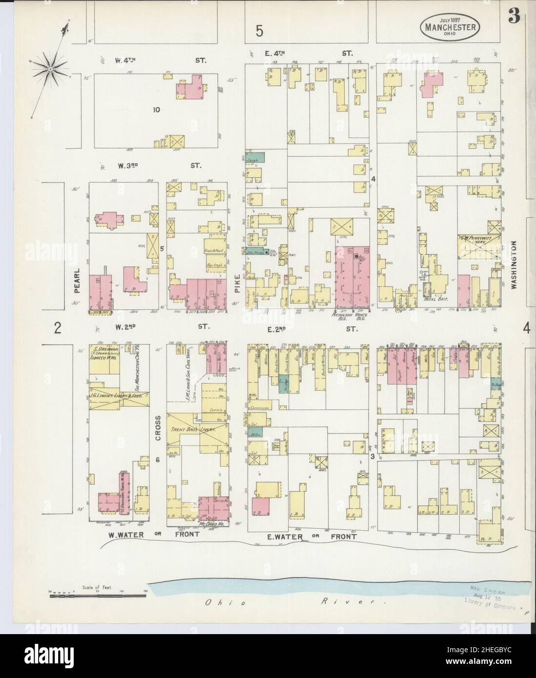 Map of manchester ohio hi-res stock photography and images - Alamy