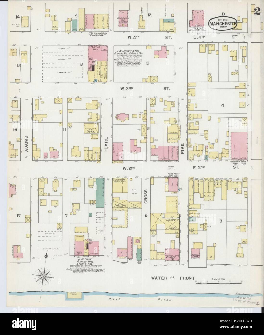 Map of manchester ohio hi-res stock photography and images - Alamy
