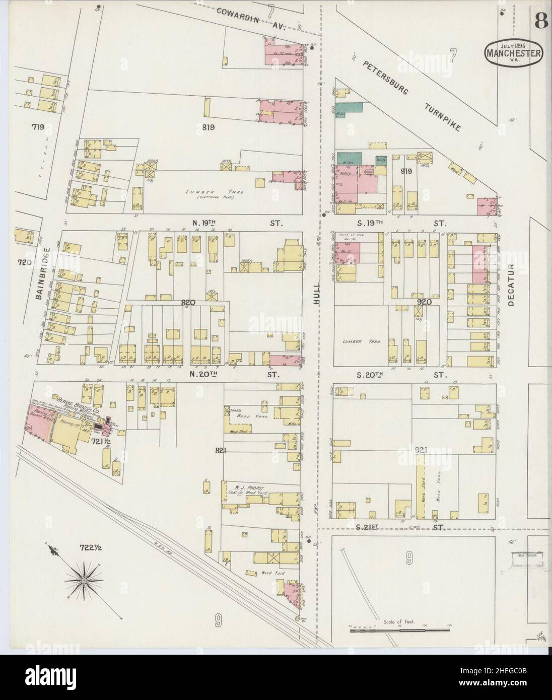 Chesterfield county map hi-res stock photography and images - Alamy