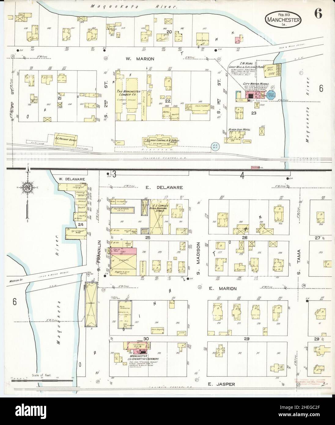 Manchester iowa map hi-res stock photography and images - Alamy
