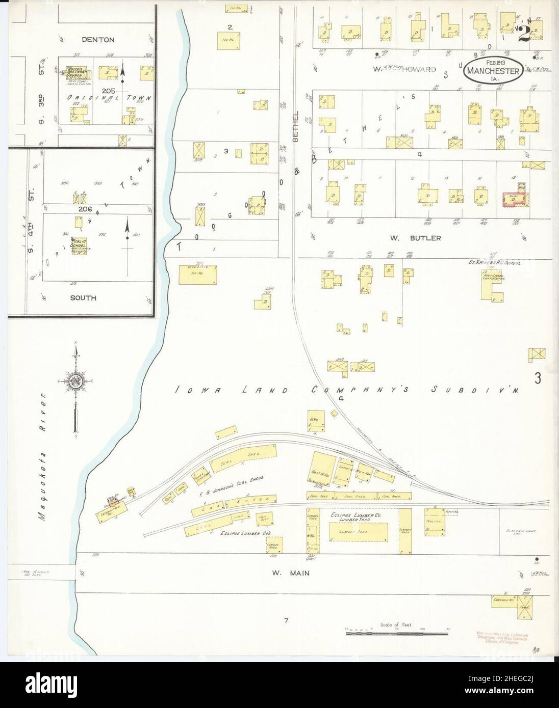 Manchester iowa map hi-res stock photography and images - Alamy