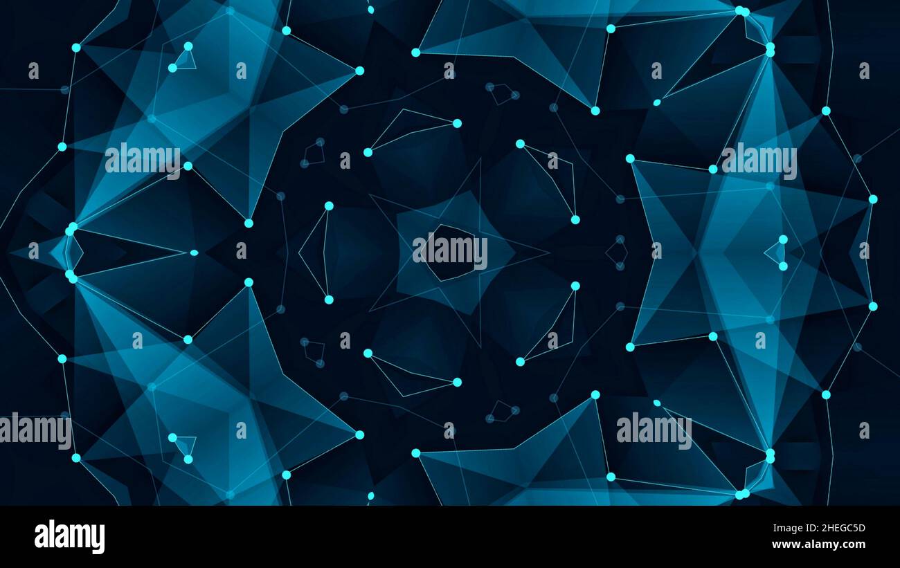 Abstract digital background connecting dots and lines. Information ...
