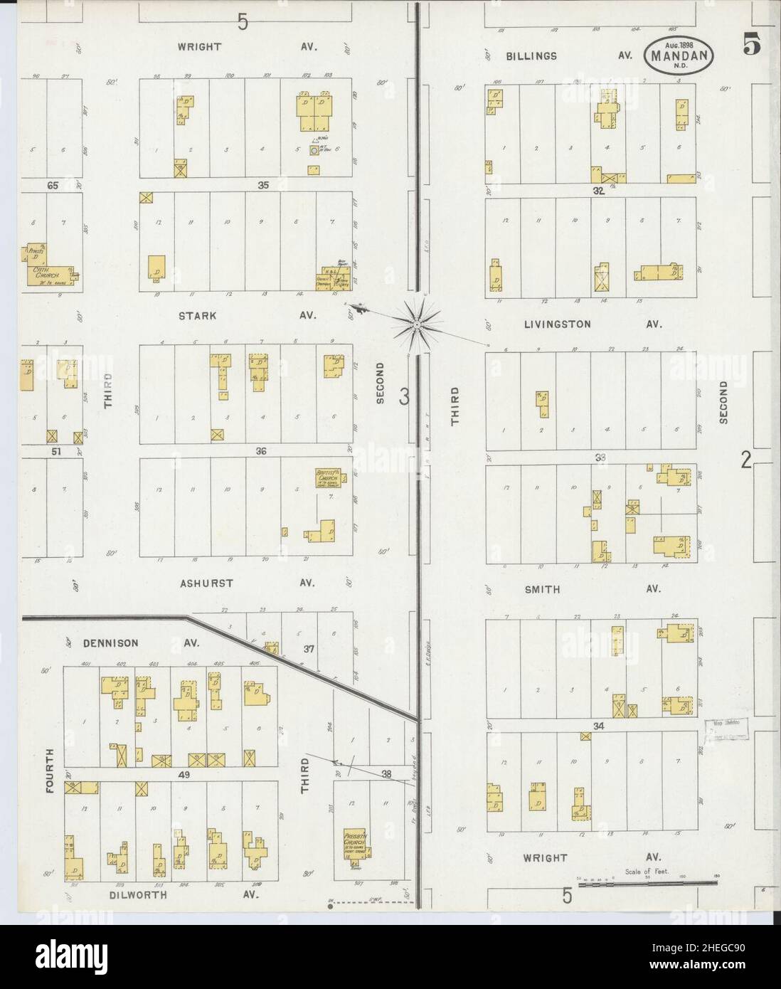 Morton county map hi-res stock photography and images - Alamy