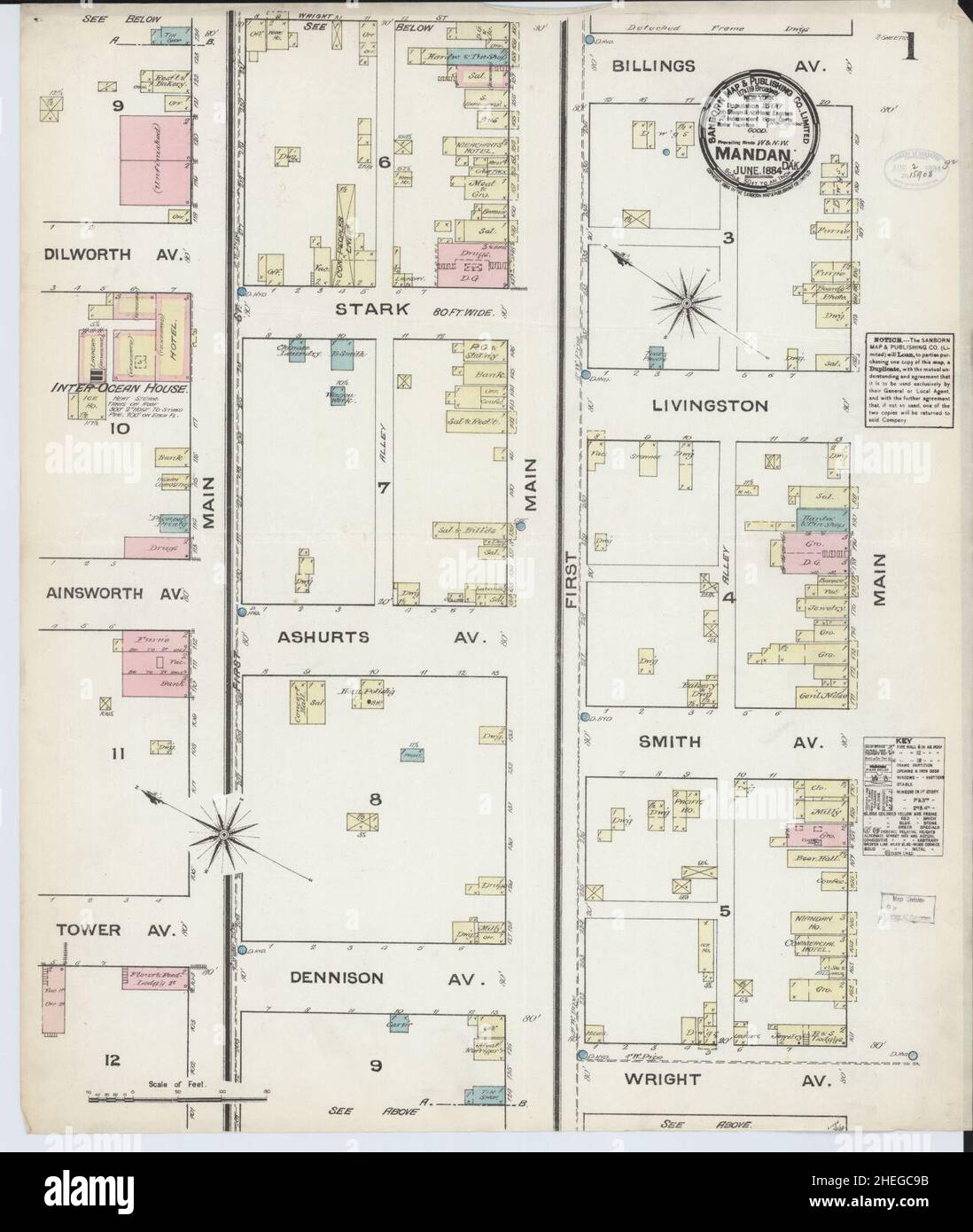 Morton county map hi-res stock photography and images - Alamy