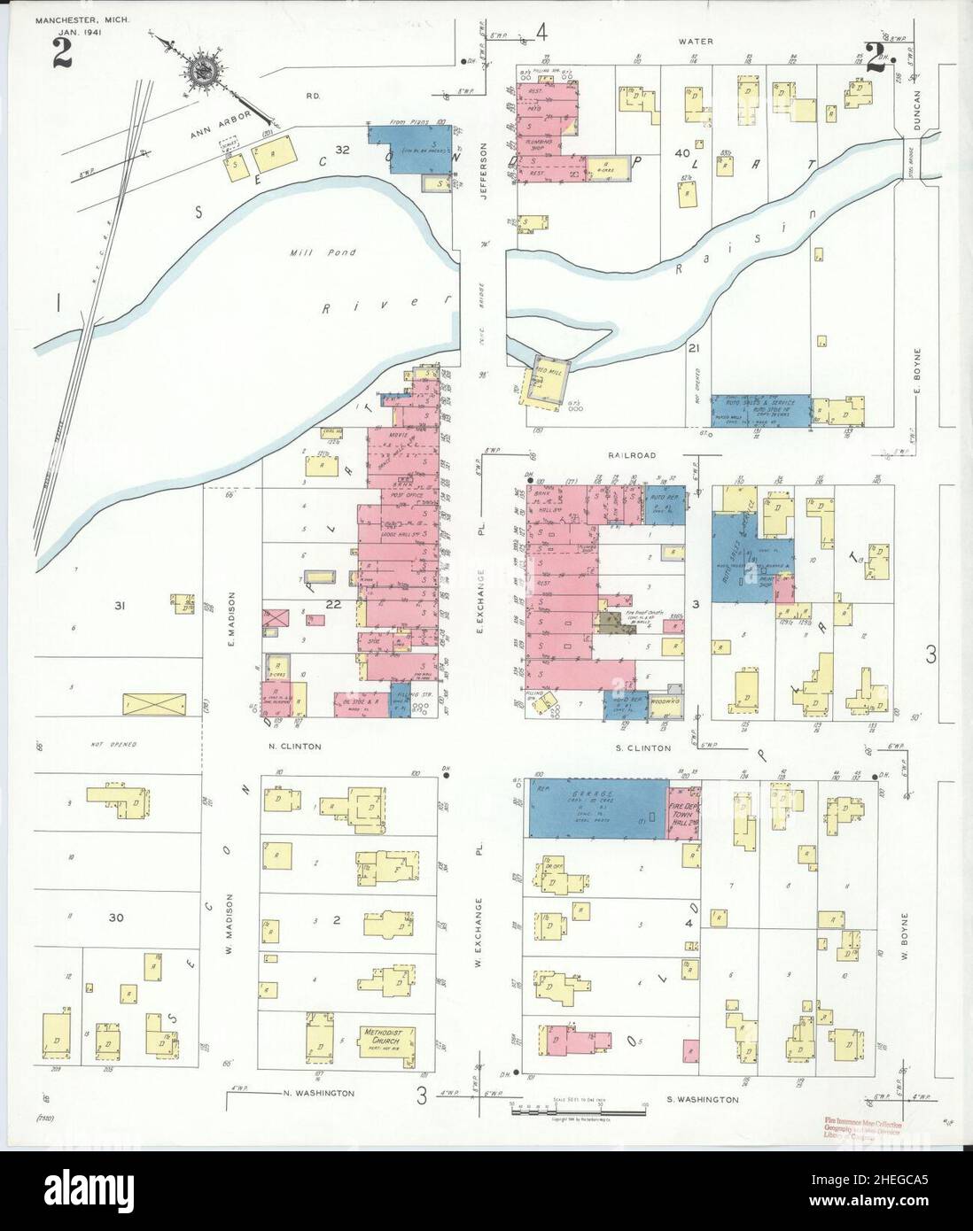 Manchester michigan map hi-res stock photography and images - Alamy