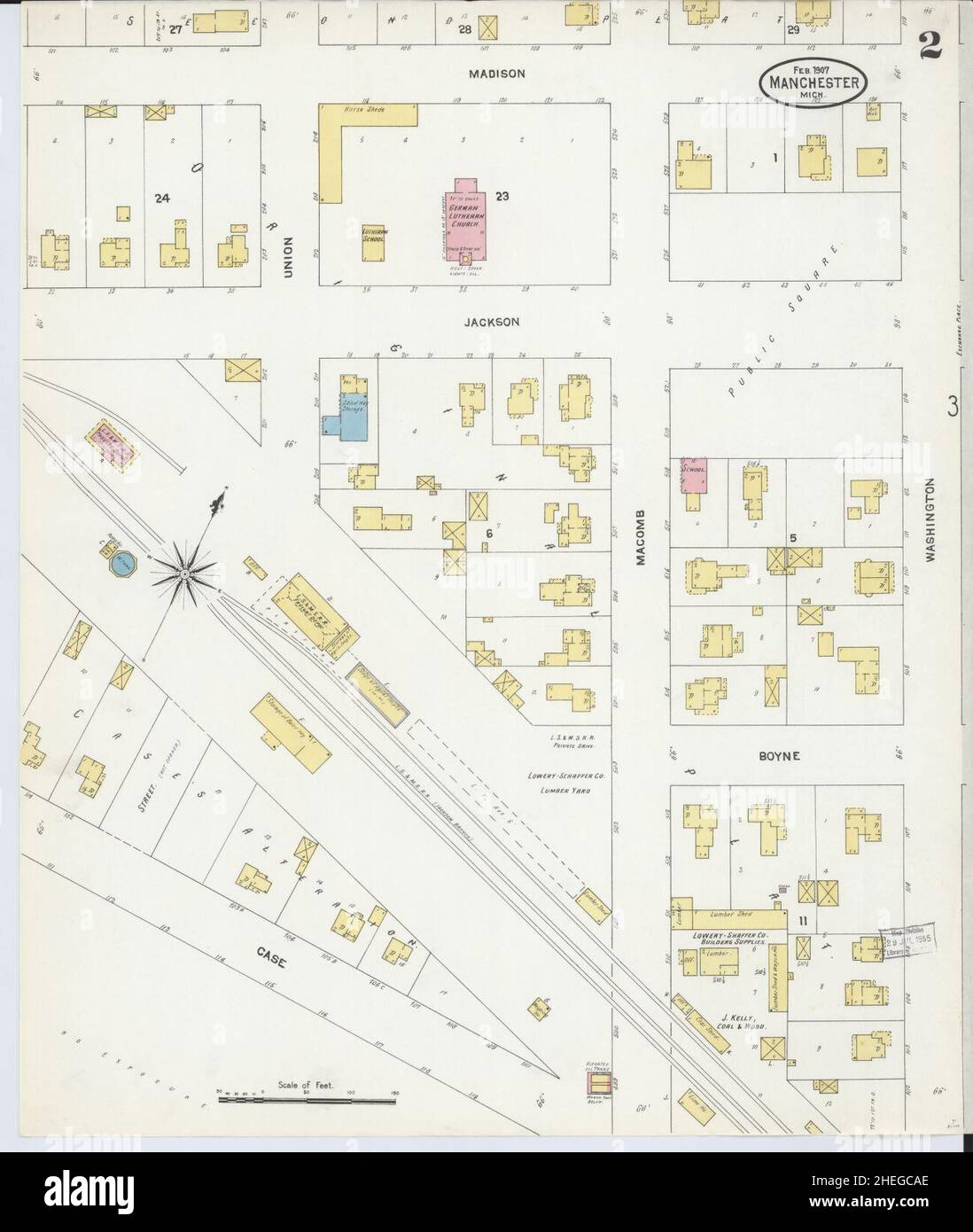 Manchester michigan map hi-res stock photography and images - Alamy