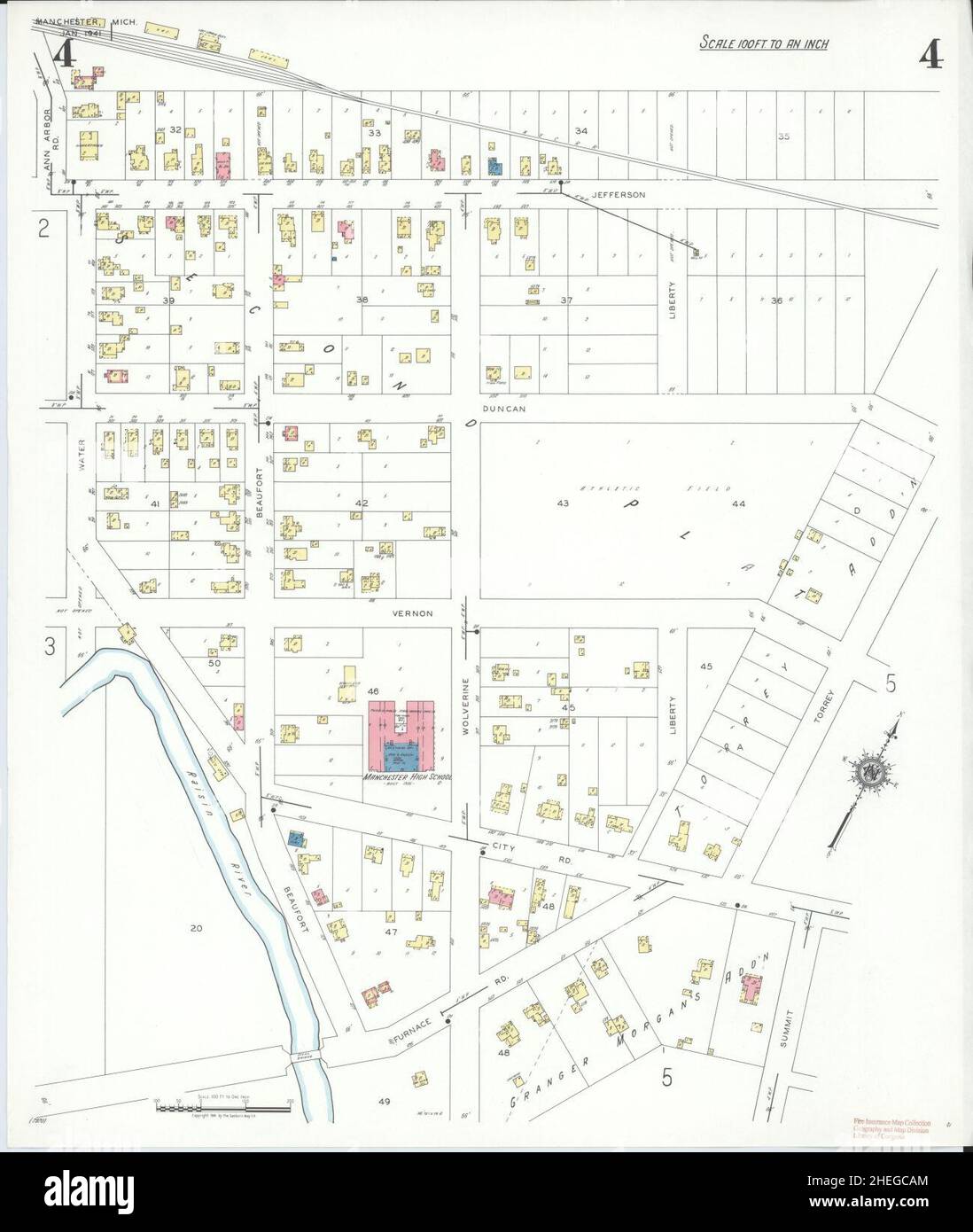 Manchester michigan map hi-res stock photography and images - Alamy
