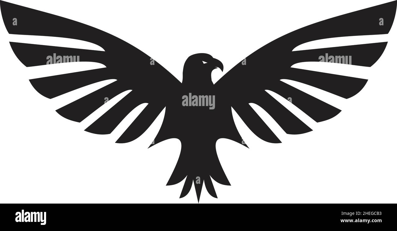 Black eagle icon vector logo design Stock Vector Image & Art - Alamy