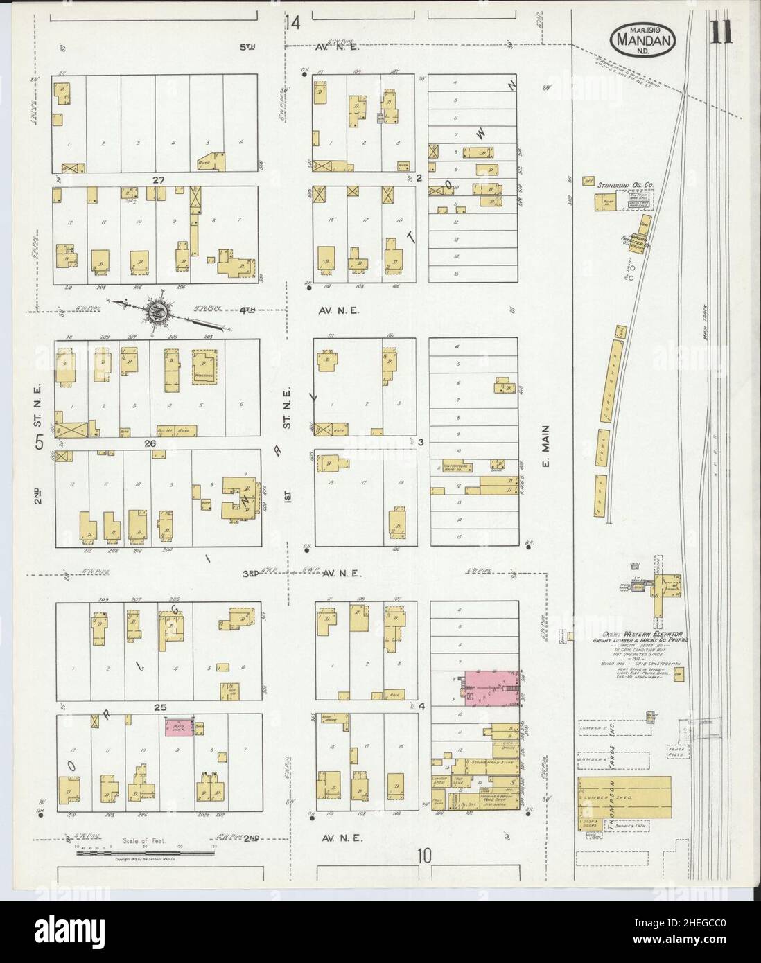 Map of mandan north dakota hi-res stock photography and images - Alamy